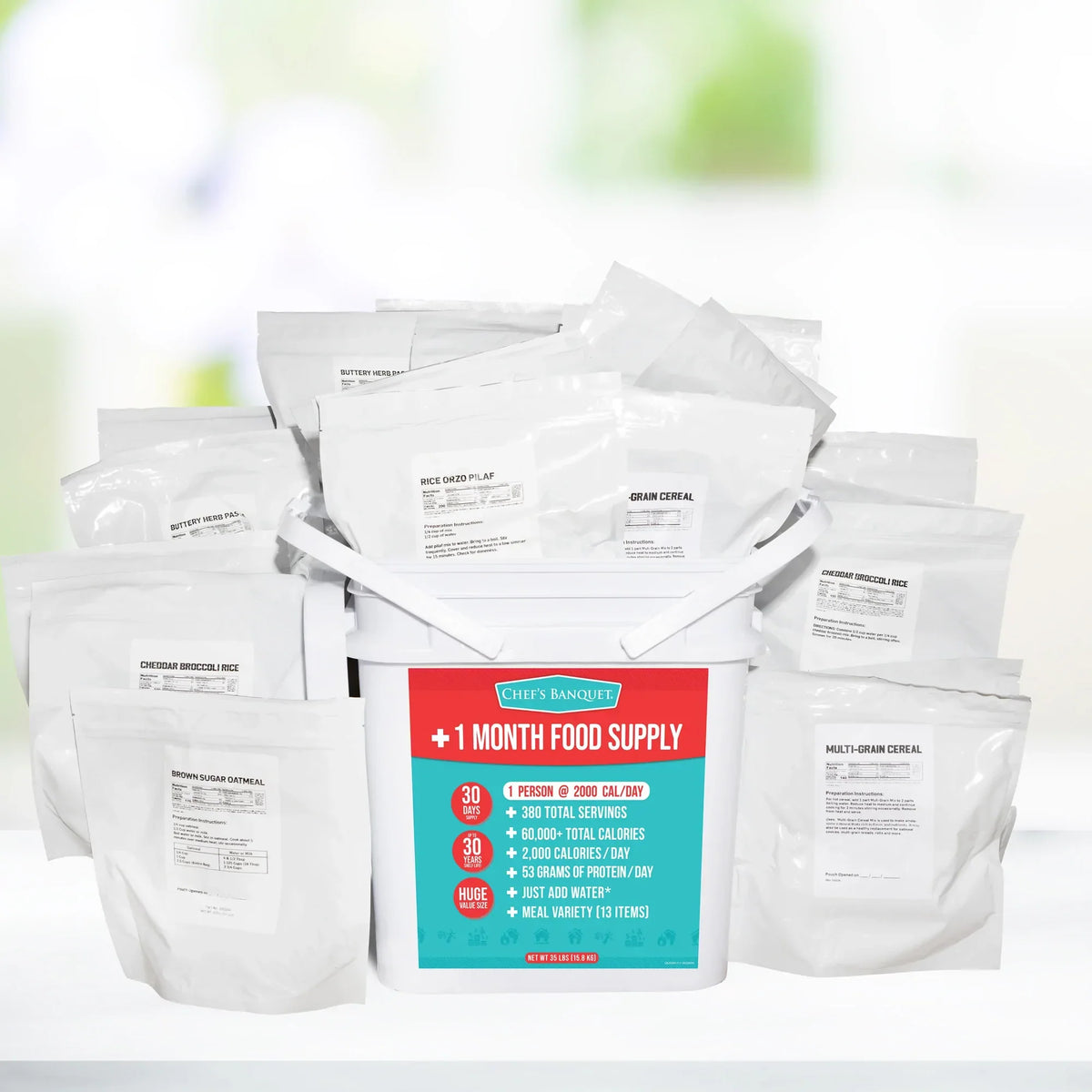 Chef’s Banquet 3 People 1 Year (36 Total Kits - 1 Pallet) | Chef's ...